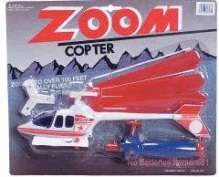 12 Inch, Zoom, Flying Helicopter, launcher,NO BATTERIES, REQUIRED ...